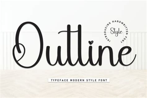 outline script font download free font