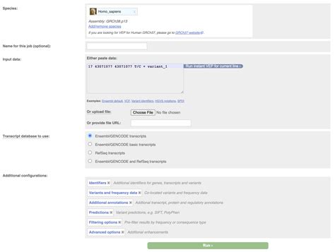 Variant Annotation With Vep Griffith Lab