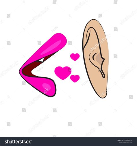 Girl Whispering Ear Man Sex On Stock Vector Royalty Free 1096884764 Shutterstock