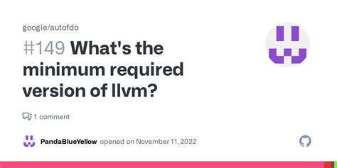 What S The Minimum Required Version Of Llvm Issue Google Autofdo GitHub