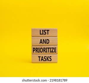 List Prioritize Tasks Symbol Concept Words Stock Photo Shutterstock
