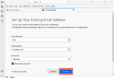 Thunderbird For Windows Email Client Configuration