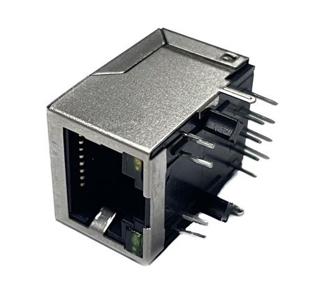 Rj45 Hr911105a Hanrun Trafolu Ledli Ethernet Bağlantı Soketi Komponentci