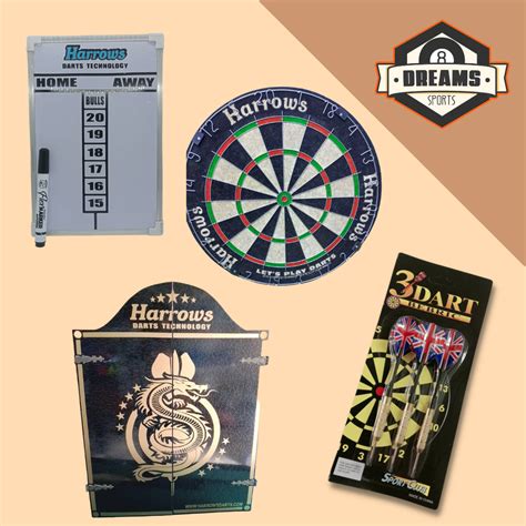 HARROWS Dart Board Set With Laminated Wooden Cabinet Gamit Ng Darts Dart Accessories Lazada PH