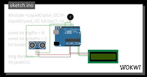 Sensor Parkir Kendaraan Copy Wokwi Esp32 Stm32 Arduino Simulator
