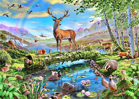 Wildlife In Spring Jigsaw Puzzle In Animals Puzzles On
