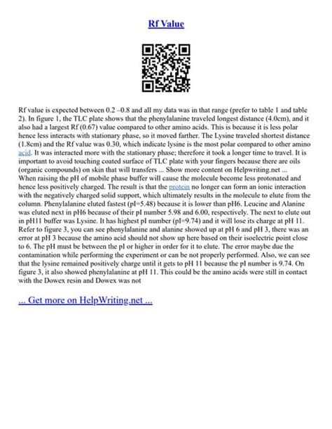 Rf Value Pdf