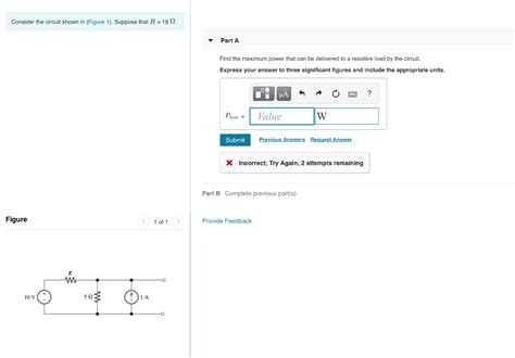 Solved Part A Find The Maximum Power That Can Be Delivered Chegg