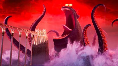 Dracula Vs The Kraken Scene Hotel Transylvania 3 2018 4k Uhd