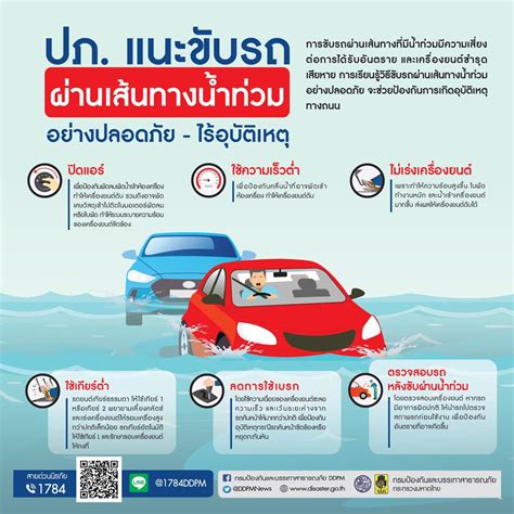 กรมป้องกันและบรรเทาสาธารณภัย ปภ On Twitter รู้ทันภัยกับปภ 🚘🌧️ปภ แนะขับรถผ่านเส้นทางน้ำท่วม