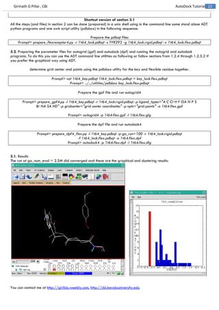 Autodock Made Easy With MGL Tools Molecular Docking PDF Chemistry Science