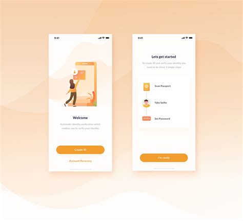 Online Identity Onboarding Mobile App UI UX Behance Online Identity Onboarding Mobile App UI UX Behance