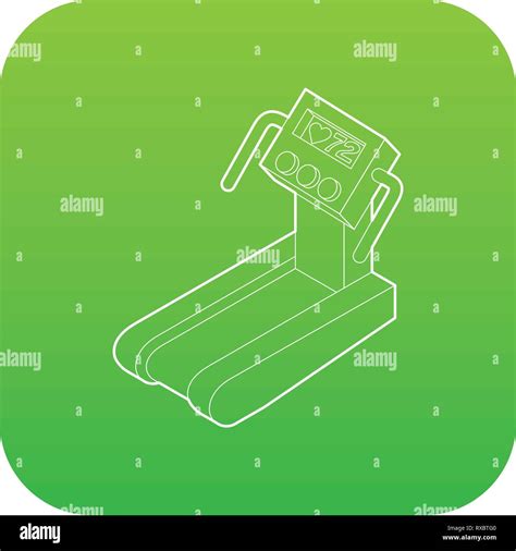 Treadmill Running Icon Outline Style Stock Vector Image Art Alamy