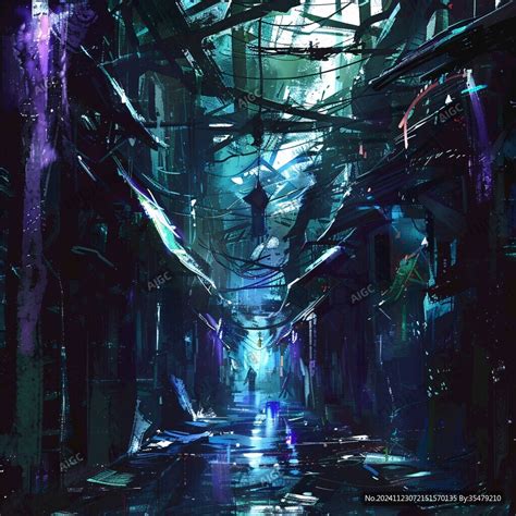 Ai创作图科幻平行宇宙 科幻题材插画 赛博朋克艺术 赛博朋克装饰画 抽象赛博朋克 科幻原画 科幻场景设计 赛博朋克图片 数字艺术城市 科幻背景科幻场景 科幻插画风 绚丽多彩科幻 神秘色彩走廊