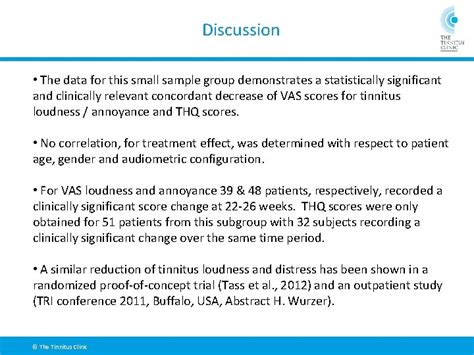 Acoustic Cr Neuromodulation Therapy For Subjective Tonal Tinnitus