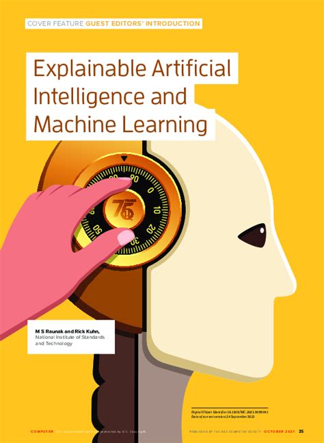 pdf explainable artificial intelligence and machine learning m s