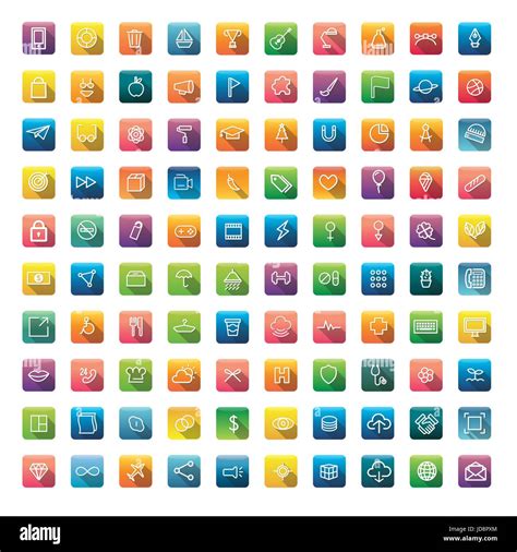 User Interface Vector Icons Mixed Set Collection Stock Vector Image And Art Alamy