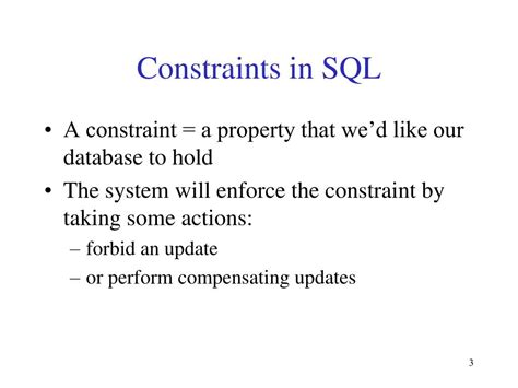 Ppt Lecture 6 Sql Constraints And Programming Powerpoint Presentation Id2984948