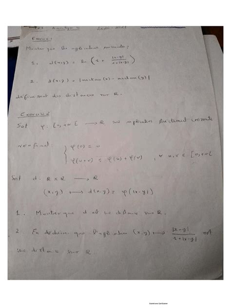 Analyse 4 Td Dev Exam Pdf