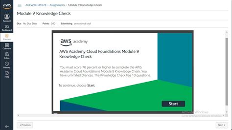 Module 9 Knowledge Check Aws Academy Cloud Foundation Cloud Architecture Youtube
