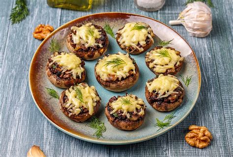 Stuffed Baked Mushrooms Ezyfoodies