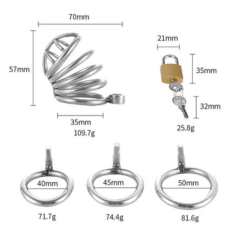 Lysm10591 Stainless Steel Male Chastity Cage Alloy From Zar001 20