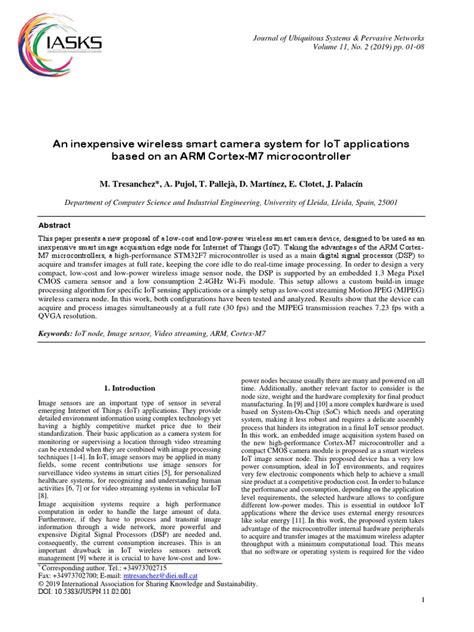 stm32 camera pdf internet of things microcontroller