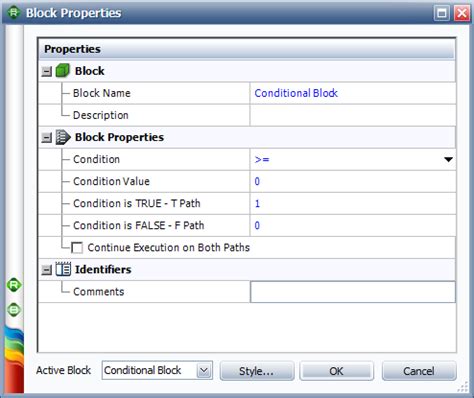 Conditional Blocks