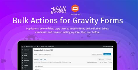 Gravity Forms Bulk Actions Pro Jetsloth V1 4 1 NEW VER