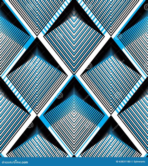 Geometric Colorful Stripy Overlay Seamless Pattern Bright Vector Abstract Background Graphic