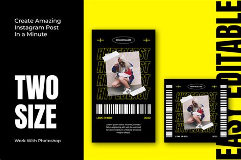 Troux Fashion Instagram Template Social Media Ft Streetwear And Socialmedia Envato