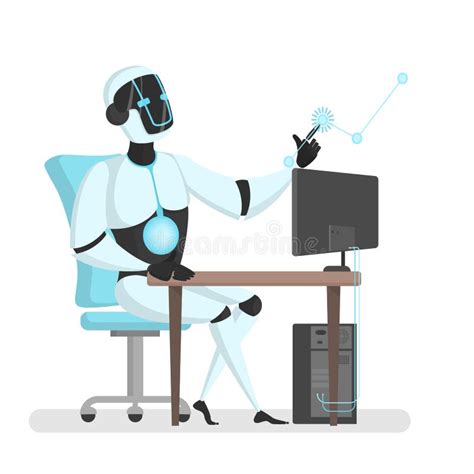 Isolated Robot Working Stock Vector Illustration Of Modern 118705493