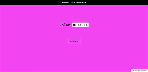 GitHub Xamez Random Color Generator First Babe Project In JS