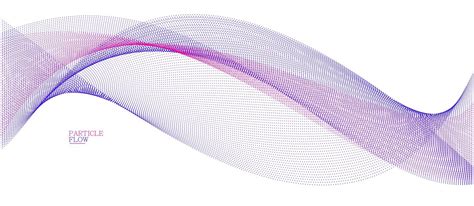 Premium Vector Smooth Background With Wave Of Flowing Particles Abstract Vector Art Easy And