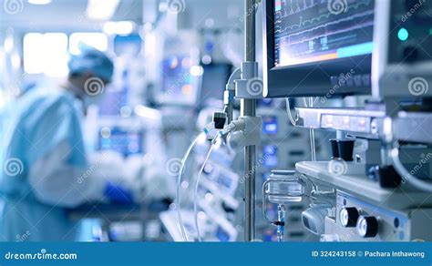 Intensive Care Unit Icu With Earth Globe 3d Rendering Royalty Free