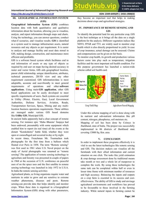 Application Of Remote Sensing GIS In Agriculture Pdf