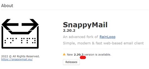 minor version number bug · issue 640 · the djmaze snappymail · github