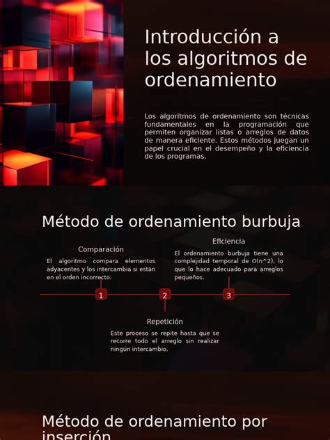 Metodos De Ordenamiento Pdf Complejidad De Tiempo Algoritmos