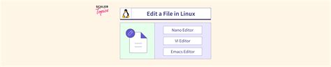 How To Edit A File In Linux Scaler Topics