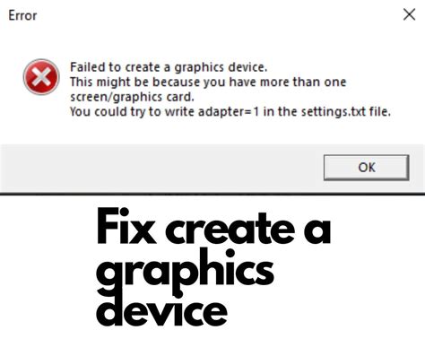 Ошибка failed to create graphics device directx feature level unsupported