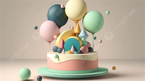 Birthday Cake Background Birthday Balloon Cake Background Image And Wallpaper For Free Download