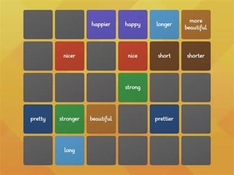 comparative memory matching pairs
