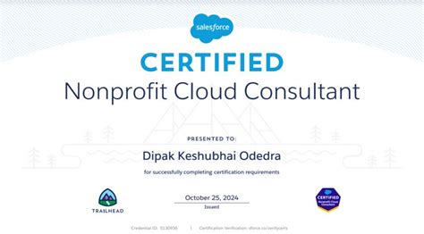 Dipak Odedra On Linkedin Im Happy To Share That Ive Obtained A New Certification Nonprofit