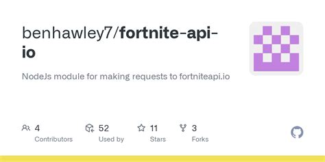 github benhawley7 fortnite api io nodejs module for making requests
