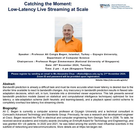 Artic Technical Seminar Catching The Moment Low Latency Live Streaming At Scale College Of