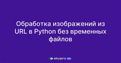 Обработка изображений из Url в Python без временных файлов