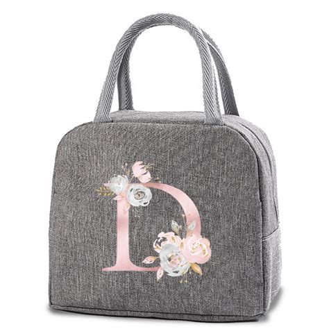 Badu Bg Изолирани чанти за обяд Платнена чанта с розови цветя Хладилни чанти за преносима