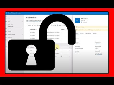 EASY How To Unlock A Sharepoint Site YouTube