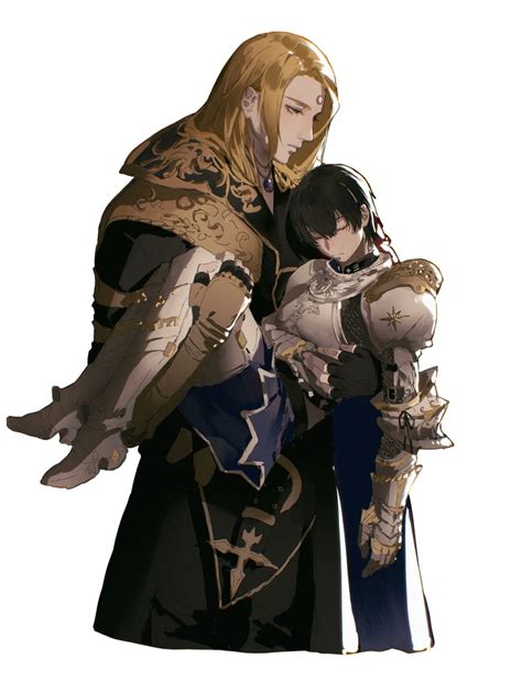 Warrior Of Light Adventurer Paladin And Zenos Yae Galvus Final Fantasy And 1 More Drawn By