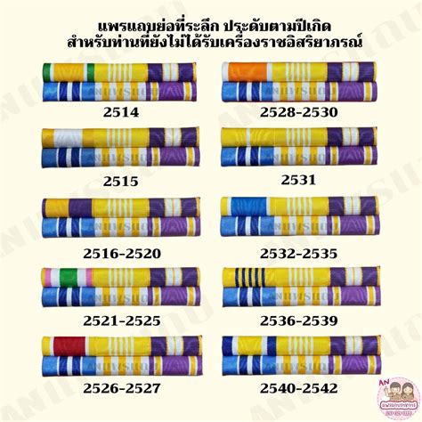 ผ้าแพรนูน แพรแถบย่อที่ระลึก ประดับตามปีเกิด Shopee Thailand